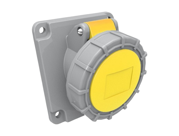 CEE 45° Panel Mounted Socket 16A 110V 3 Pin IP67 | BC1-1303-7420 – NXT ...