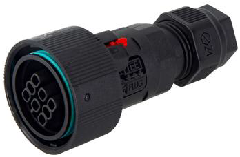 THB.405.B8A | Techno IP68 IP69 Socket Connector Female 8 Poles – NXT ...